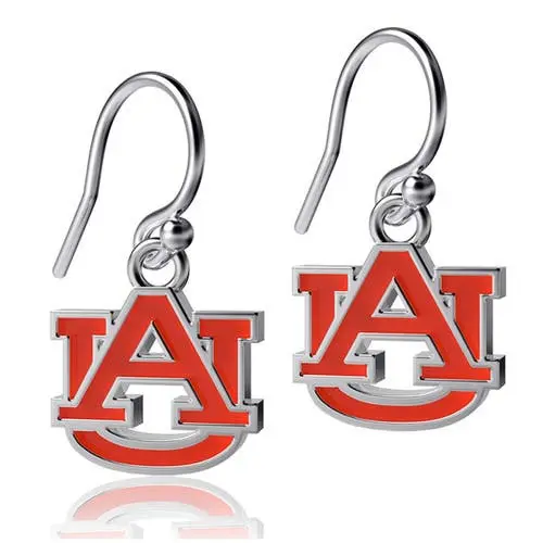 DAYNA DESIGNS Auburn Tigers Enamel Dangle Earrings