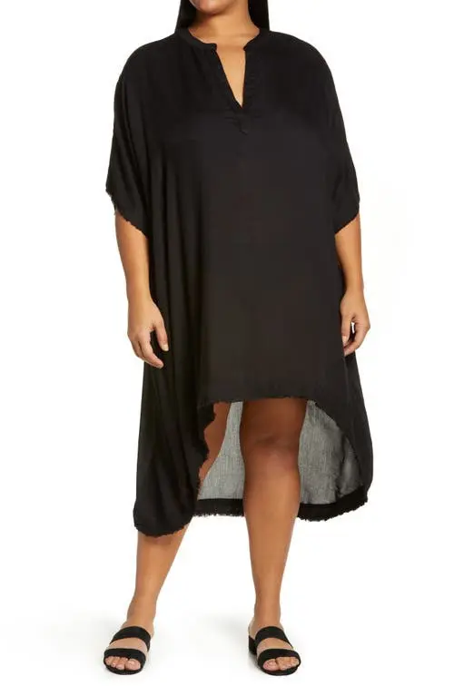 Elan High-low Cover-up Dress - Black