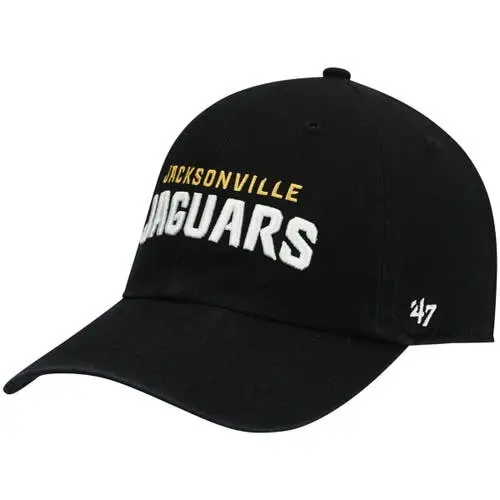 '47 Jacksonville Jaguars Clean Up Script Adjustable Hat