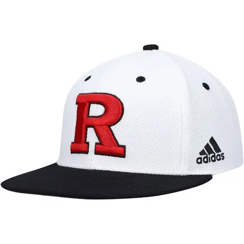 Adidas Rutgers Scarlet Knights On-field Baseball Fitted Cap - White