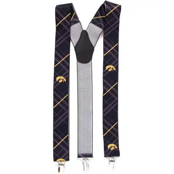 EAGLES WINGS Iowa Hawkeyes Branded Suspenders - Black