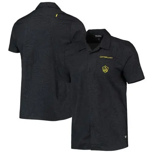 THE WILD COLLECTIVE La Galaxy Abstract Palm Button-up Shirts