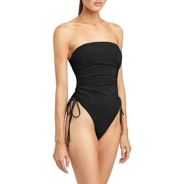 Robin Piccone Aubrey Strapless One-piece Swimsuit - Black