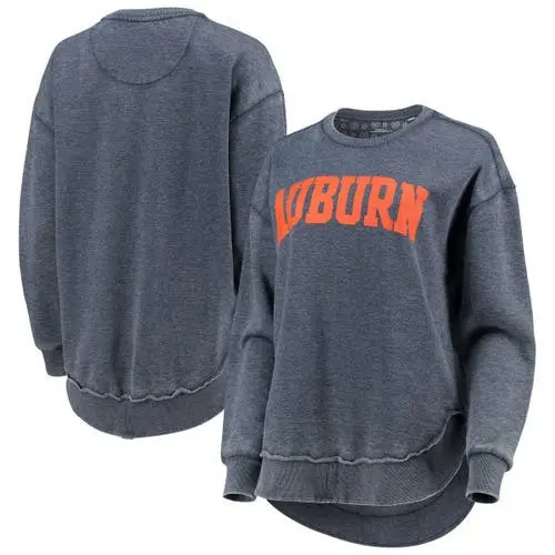 PRESSBOX Auburn Tigers Vintage Wash Pullover Sweatshirt