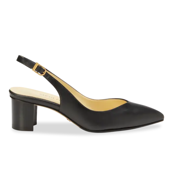 Sarah Flint Emma Slingback Pumps - Black Calf