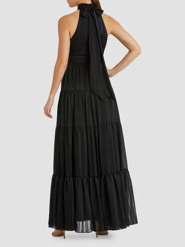 Mac Duggal Satin Halter Gown