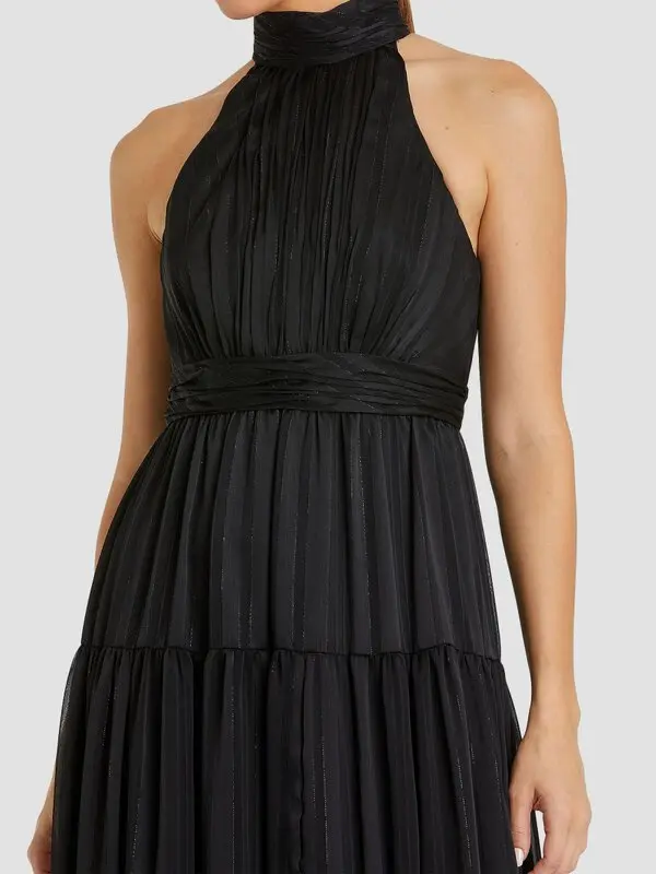 Mac Duggal Satin Halter Gown