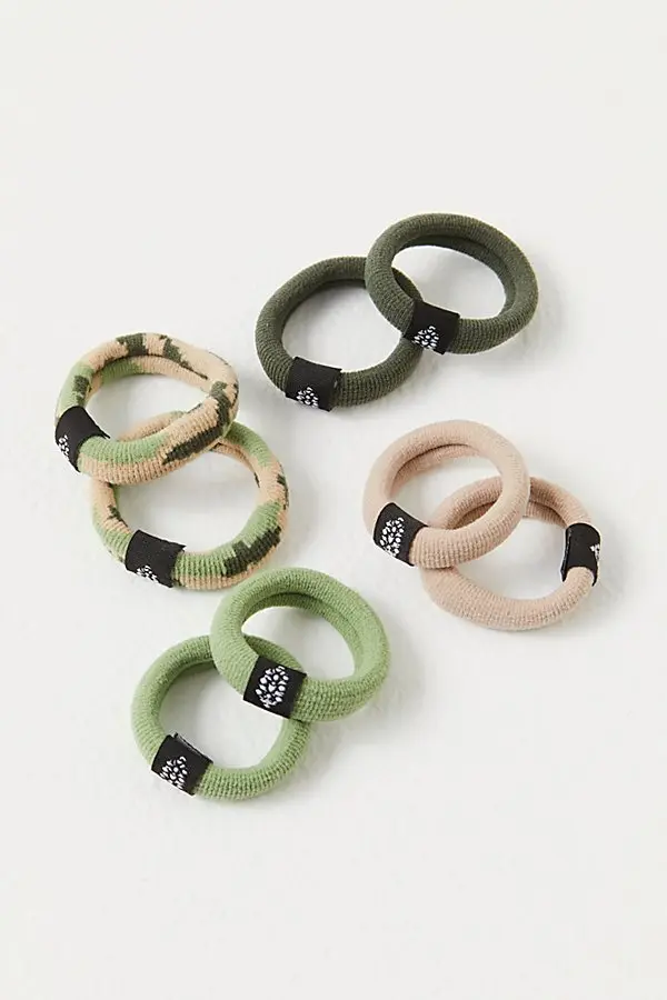 Free People Movement Hair Tie Pack - Green