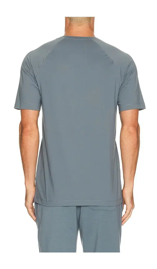 RHONE Short Sleeve Technical Shirt - Shadow Blue