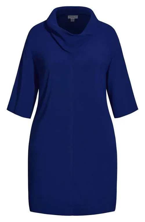 City Chic Refinity Cowl Neck A-line Dress