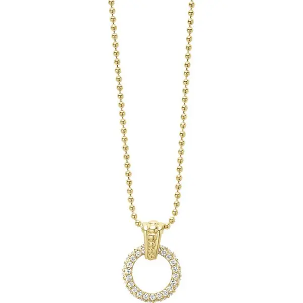 Lagos Meridian And 18k Gold Pendant Necklace - Diamond