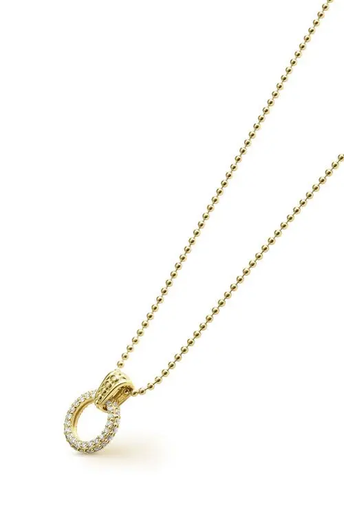 Lagos Meridian And 18k Gold Pendant Necklace