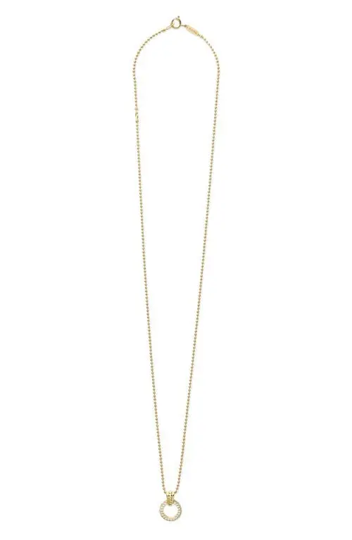 Lagos Meridian And 18k Gold Pendant Necklace