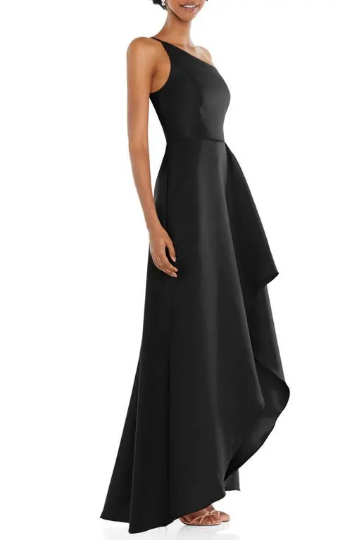 Alfred Sung One-shoulder A-line Gown