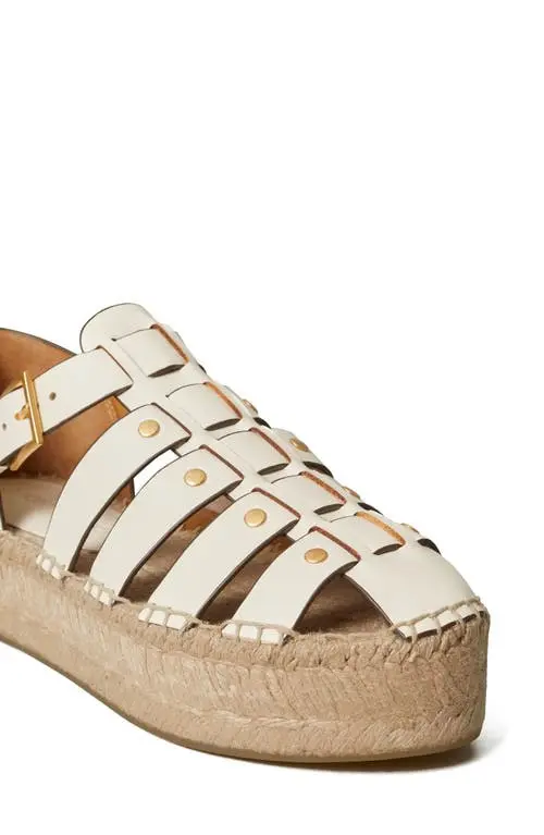 Tory Burch Fisherman Espadrille Platform Sandals