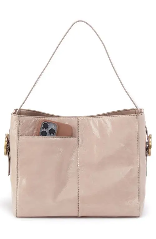 Hobo Leather Bag - Stone Gloss