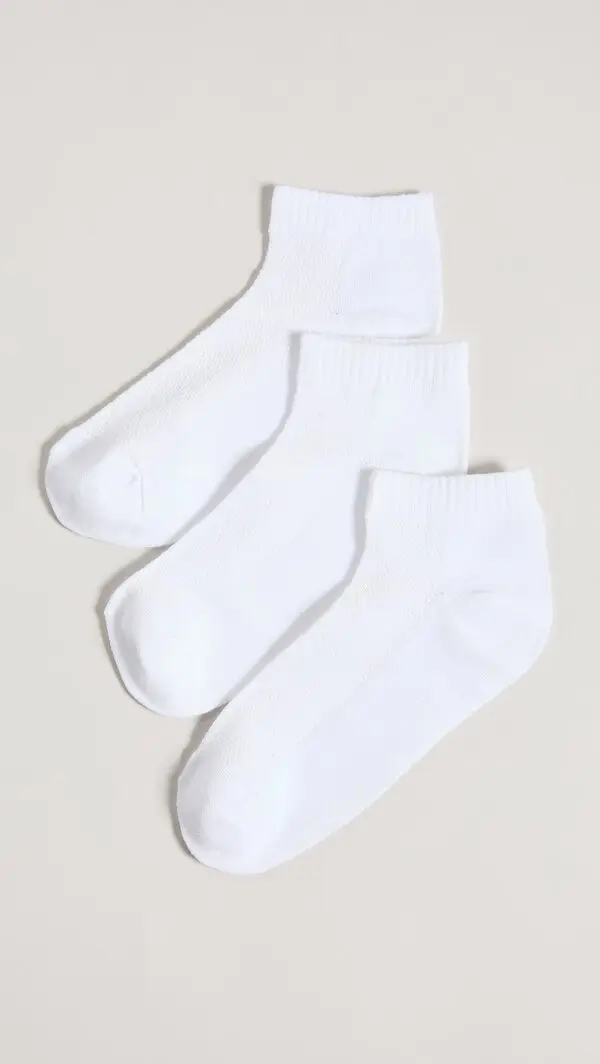 STEMS Everyday Ankle Socks Pack - Whites
