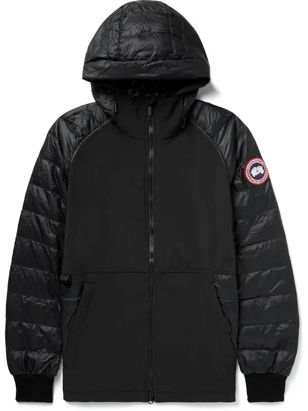 Canada Goose Hybridge Panelled Quilted Shell Hooded Down Jacket