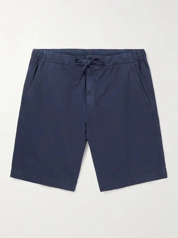 Loro Piana Straight-leg Cotton And Linen-blend Bermuda Shorts