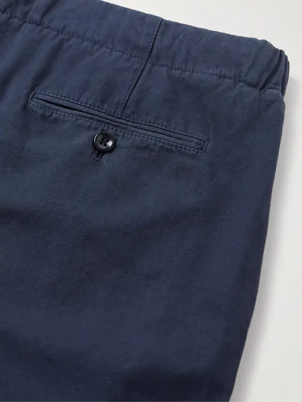 Loro Piana Straight-leg Cotton And Linen-blend Bermuda Shorts