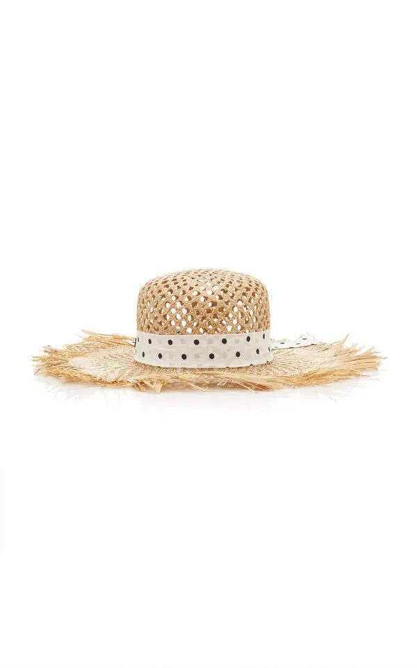 Miu Miu Frayed Straw Sun Hat - Neutral | Editorialist