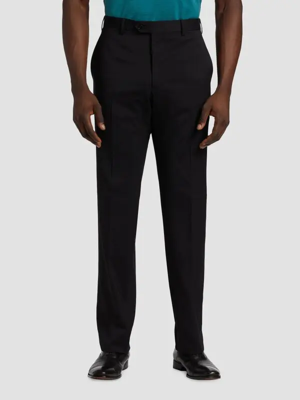 Giorgio Armani Tapered Wool Trousers