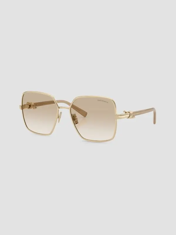 Tiffany & Co. 56mm Square Sunglasses - Gold