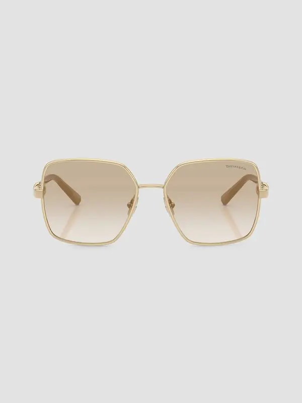 Tiffany & Co. 56mm Square Sunglasses - Gold