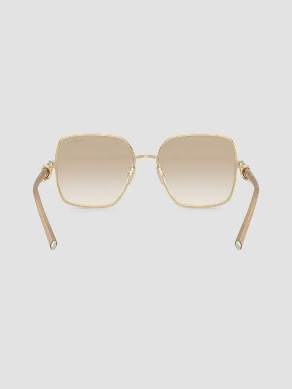 Tiffany & Co. 56mm Square Sunglasses - Gold