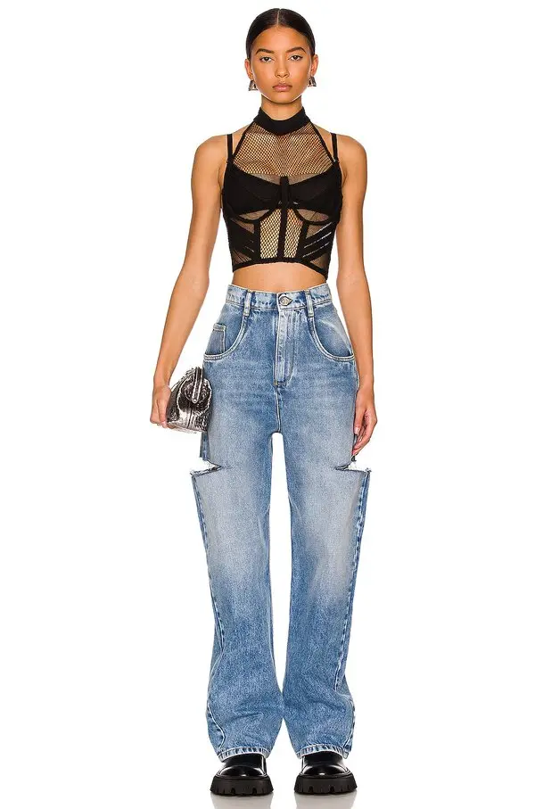 MAISON MARGIELA 5 Pocket Side Slit Jeans - Denim