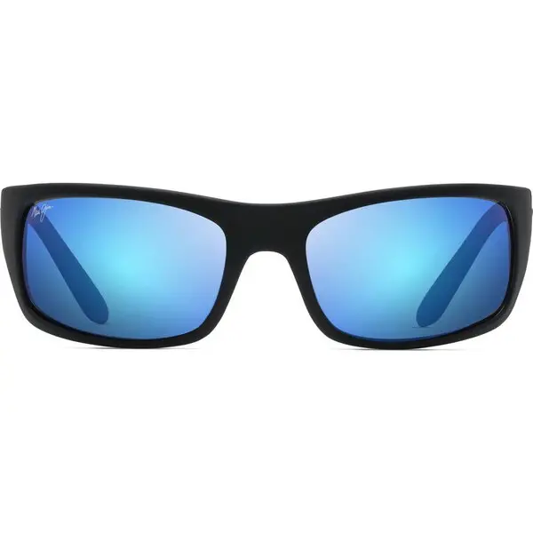 Maui Jim Peahi Sunglasses - Matte Black/blue Hawaii