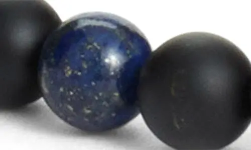 Caputo & Co Beaded Stretch Bracelet - Lapis Lazuli
