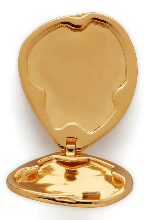 Monica Vinader Deia Pebble Locket Charm - Gp