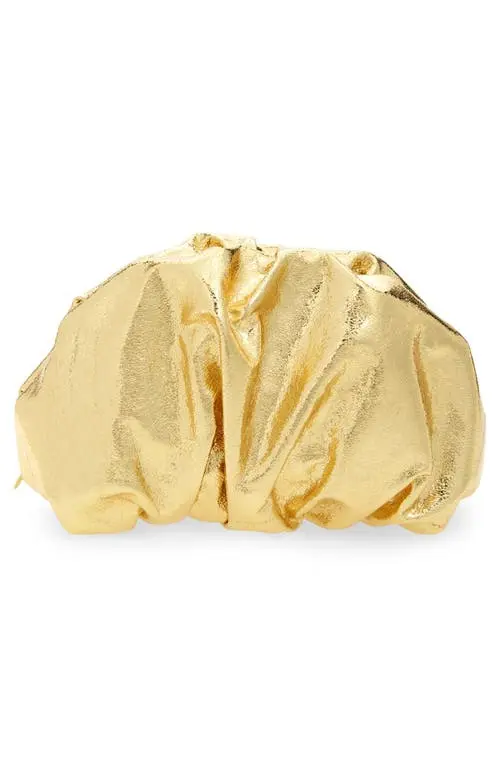 Rebecca Minkoff Ruched Faux Leather Clutch