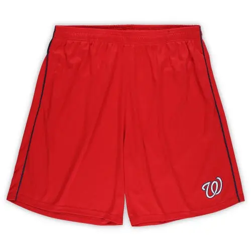 Profile Red Washington Nationals Big & Tall Mesh Shorts