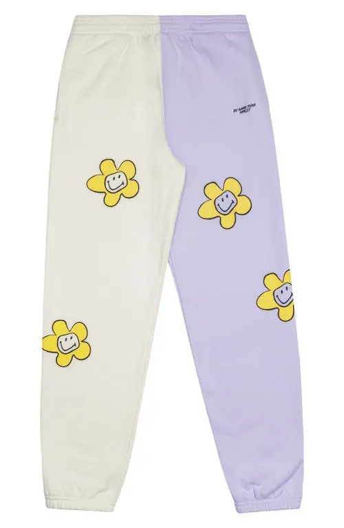 SAMII RYAN Smiley® X Growing Smiles Colorblock Fleece Joggers
