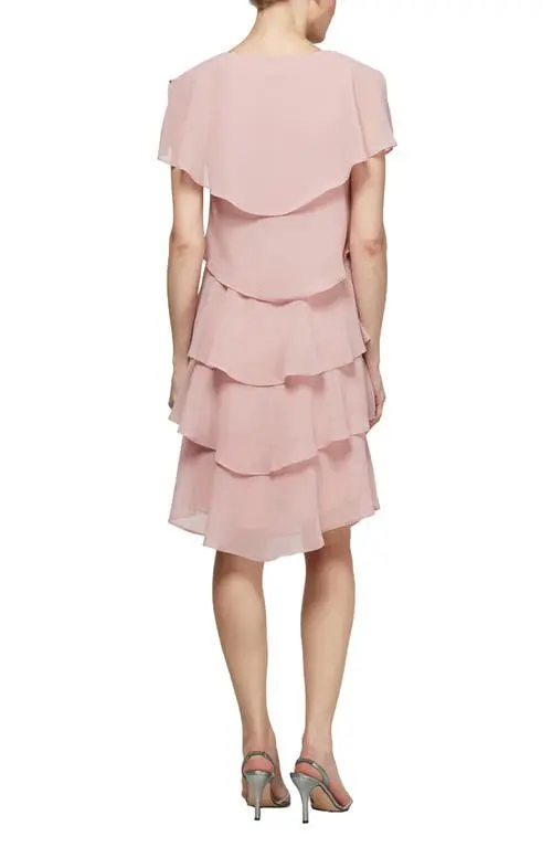 SL FASHIONS Georgette Tiered Dress - Fdr