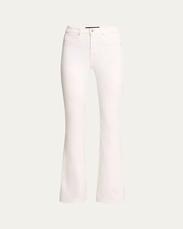 Veronica Beard Beverly High-rise Flare Jeans - White