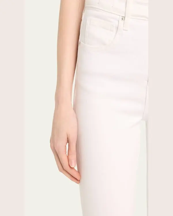Veronica Beard Beverly High-rise Flare Jeans - White