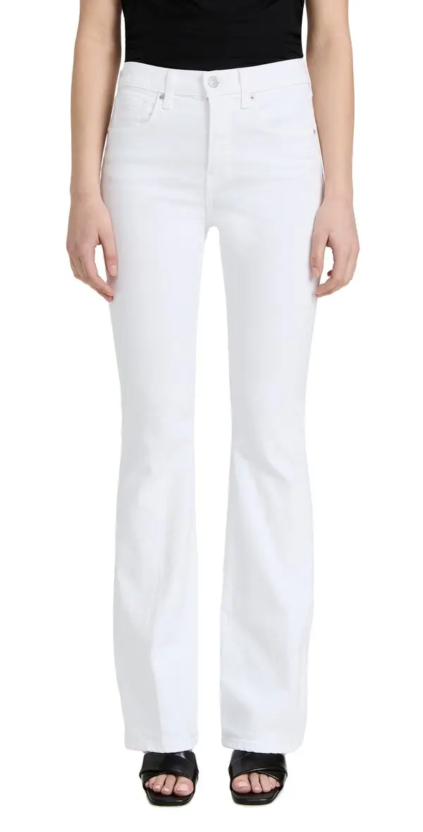 Veronica Beard Beverly Skinny Flare Jeans - White
