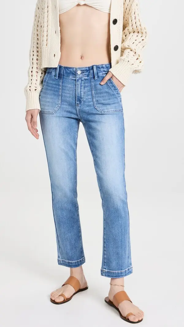Paige Mayslie Straight Ankle Jeans