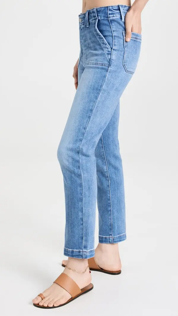 Paige Mayslie Straight Ankle Jeans
