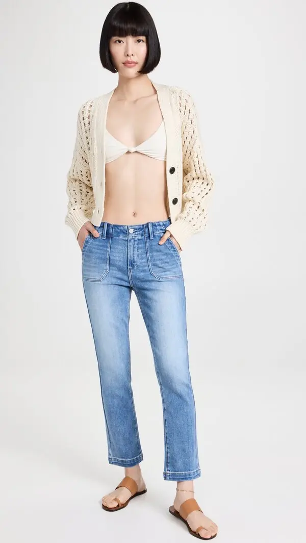 Paige Mayslie Straight Ankle Jeans