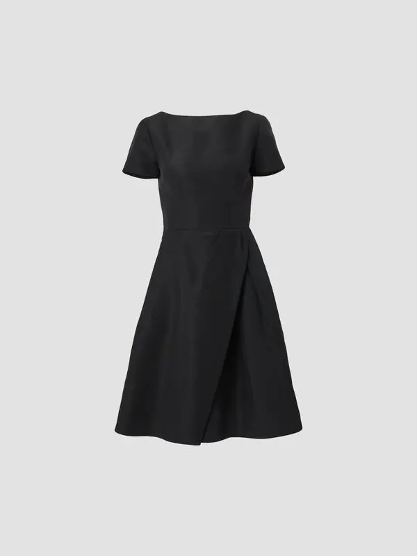 Carolina Herrera Icon Silk Faille Cocktail Dress - Black