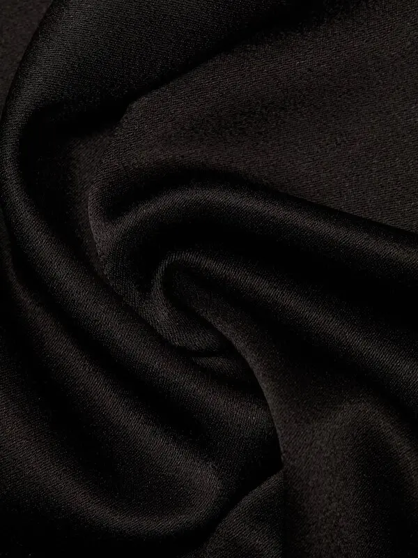 Alice + Olivia Harmon Satin Bodysuit - Black