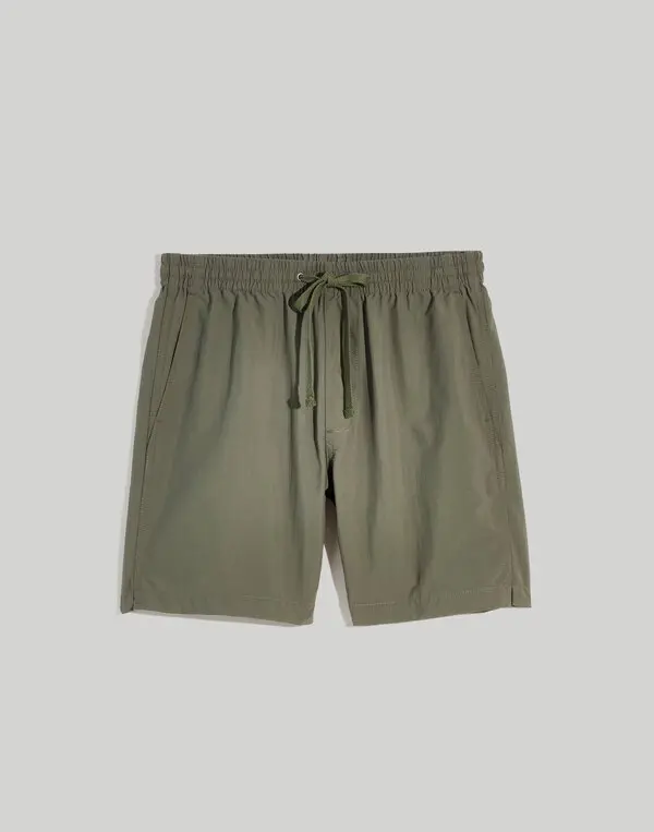 Madewell Sourced Everywear 6 1/2" Shorts - Foraged Green