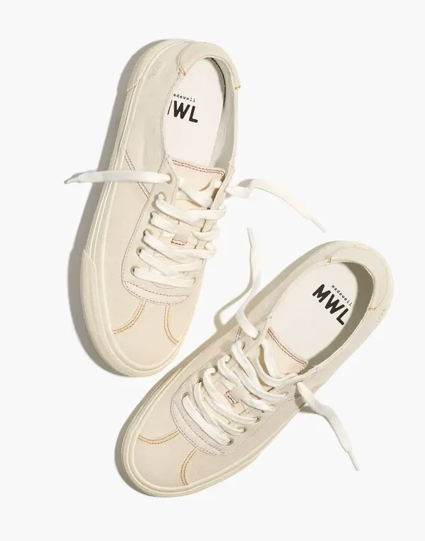 Madewell Sidewalk Low-top Sneakers In Sourced Canvas