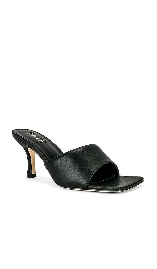 Raye Abie Square Toe Spool Heel Mules