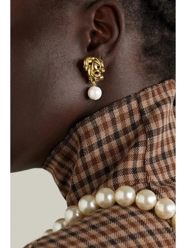 Completedworks Net Sustain Recycled Vermeil Pearl Earrings