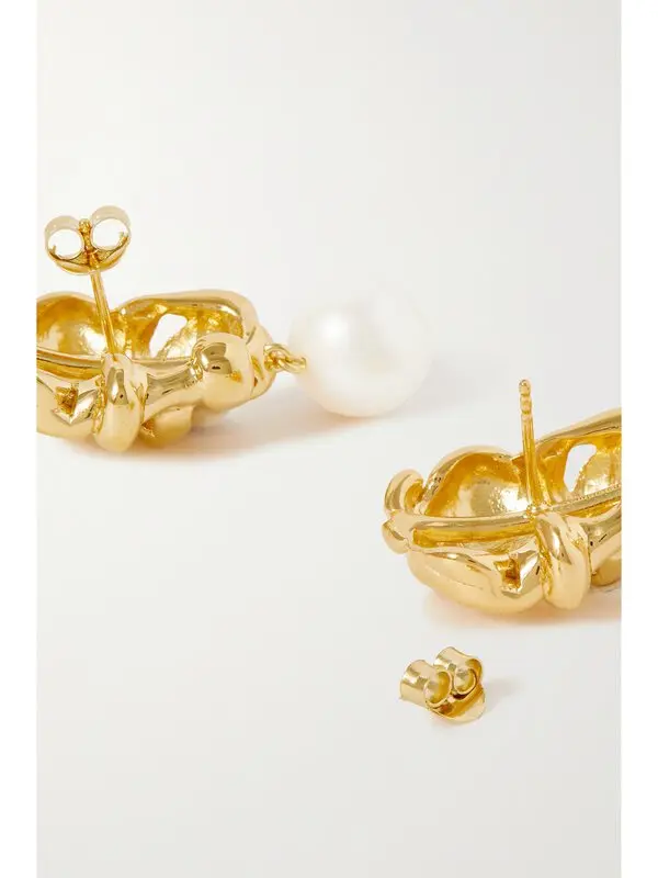 Completedworks Net Sustain Recycled Vermeil Pearl Earrings